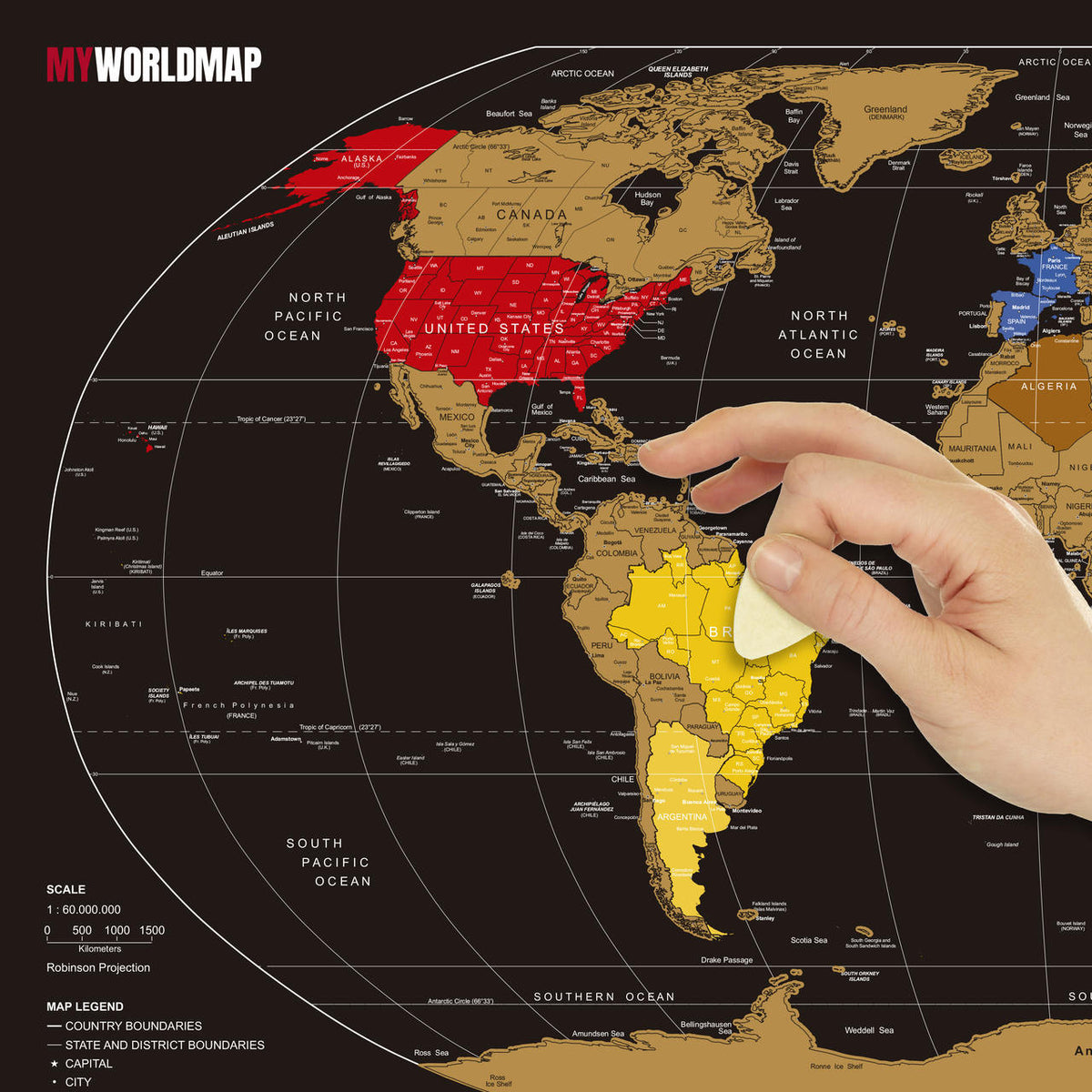 Mapa de Raspadinha – MYWORLDMAP.COM.BR